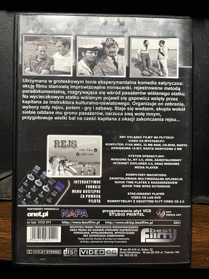 Stanislaw TYM, Jan Himilsbach, Zdzislaw Maklakiewicz, - REJS DVD ...