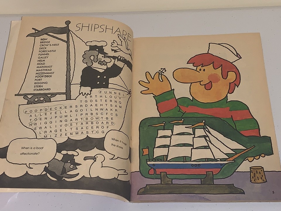 1979 SEE-A-WORD Word Find Puzzles 'Ahoy There' Whitman Paper Back 1811 ...