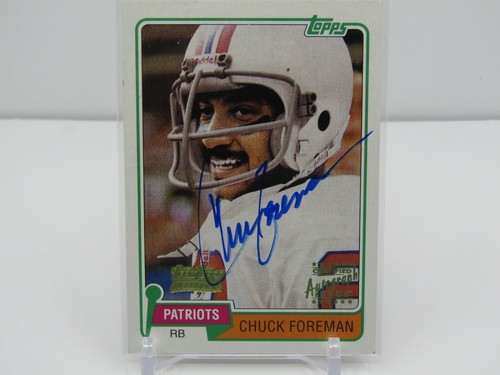 CHUCK FOREMAN 2001 TOPPS TEAM TOPPS LEGENDS REPRINT AUTOGRAPH AUTO ...