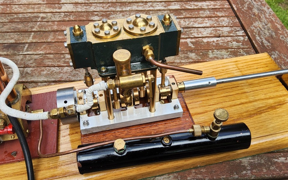 live steam marine plant,compound engine, boiler and prop shaft ...