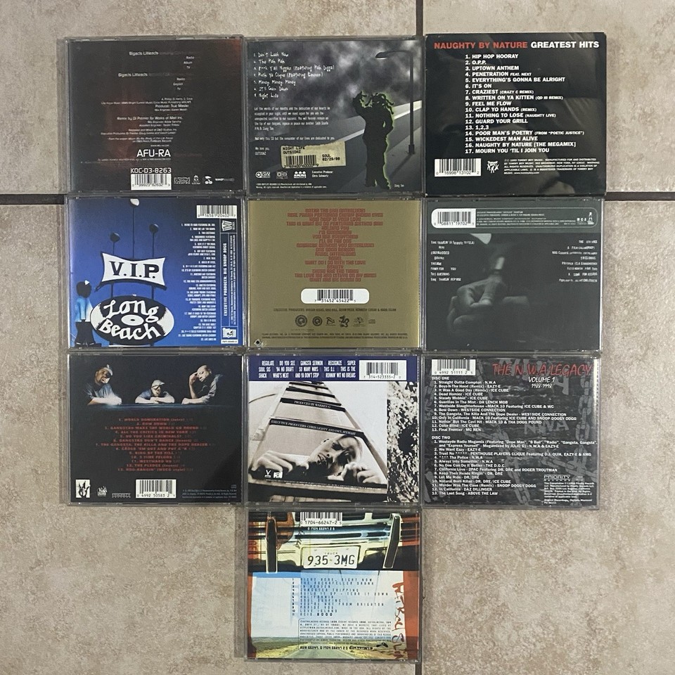 Lot Of 10 90s 2000s Rap CDs Snoop Dogg NWA Outsidaz Westside Connection ...