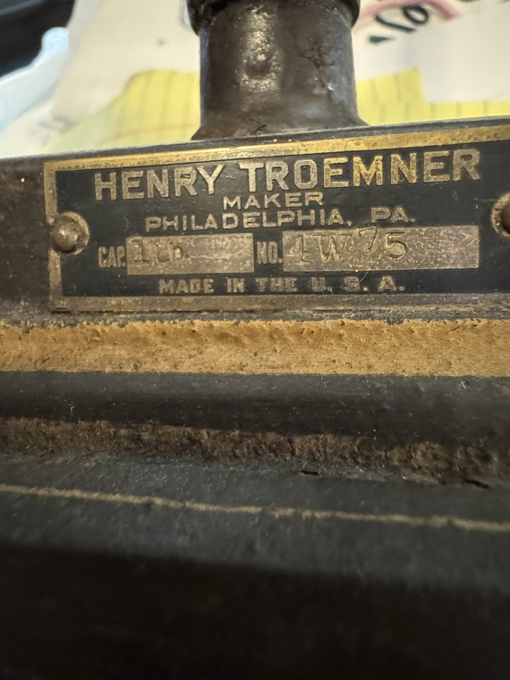 Vintage Henry Troemner balance scale and weights | eBay