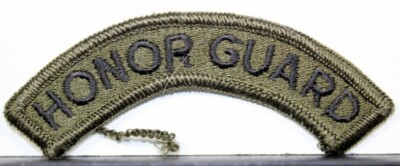 US Army 3rd Infantry Regiment Honor Guard Green & Black Tab Patch ...