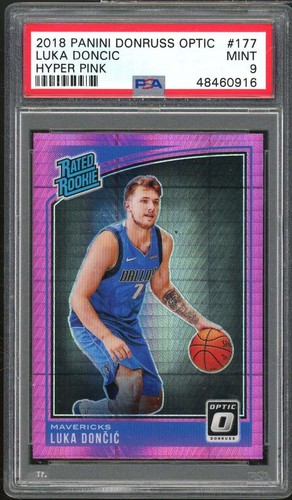 Luka Doncic Rookie Card 2018-19 Donruss Optic Hyper Pink #177 PSA 9 | eBay