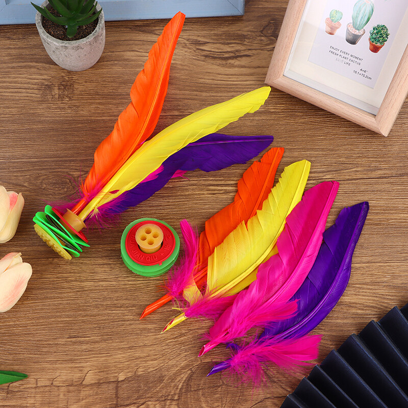 1Set Detachable China Kick Shuttlecock Goose Feather Footbal Foot ...