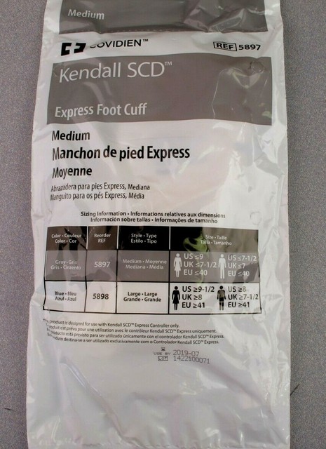 Covidien Kendall SCD Express Foot Cuff Medium Ref #5897 for sale online ...
