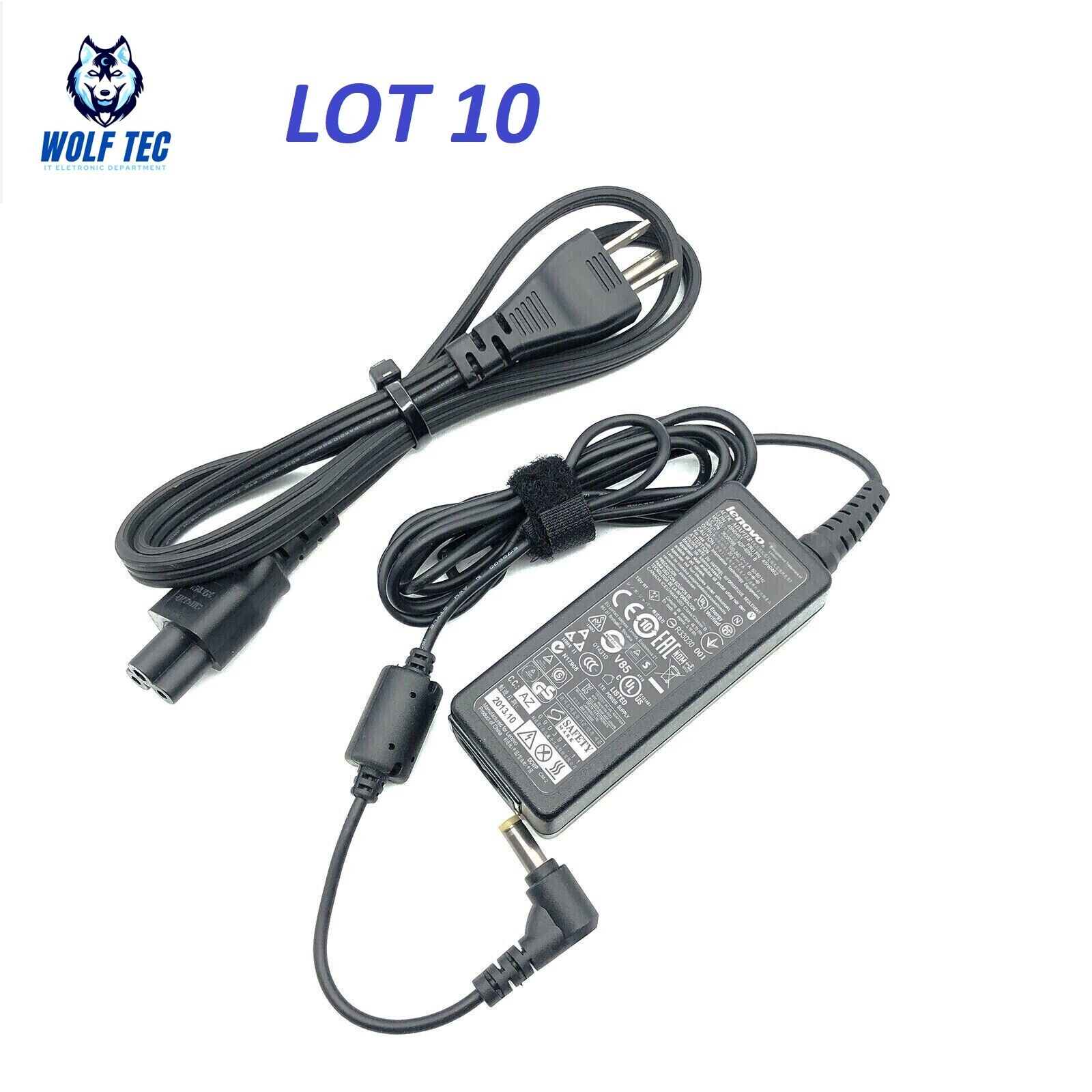 Lot 10 Lenovo IdeaPad N580 N585 P500 P580 P585 Round AC Adapter Charger ...