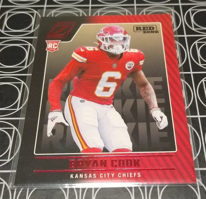 BRYAN COOK KANSAS CITY CHIEFS 2022 PANINI ZENITH RED ZONE ROOKIE RC ...