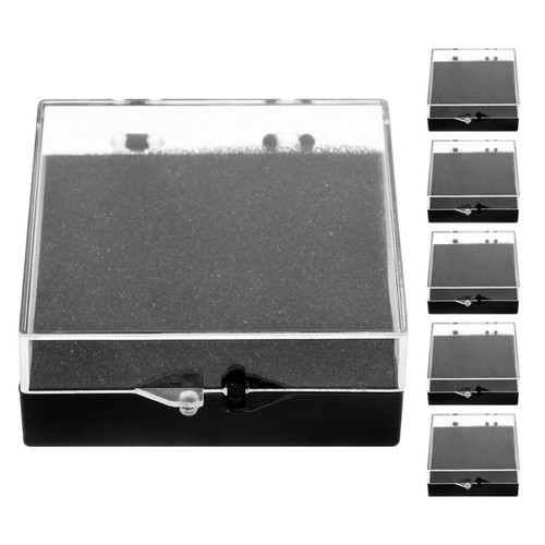 6 Pcs Display Box Cute Badge Holder Individual Pin Cases Collecting | eBay