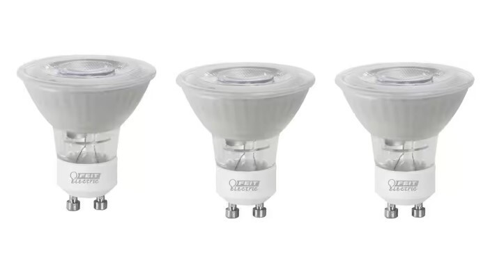 Feit Electric GU10 Bi-Pin 35-Watt MR-16 LED BULBS Daylight 5000K 3-PACK ...