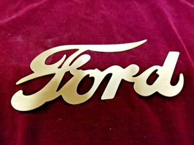 Ford Automobile Brass Radiator Script Solid Brass | eBay