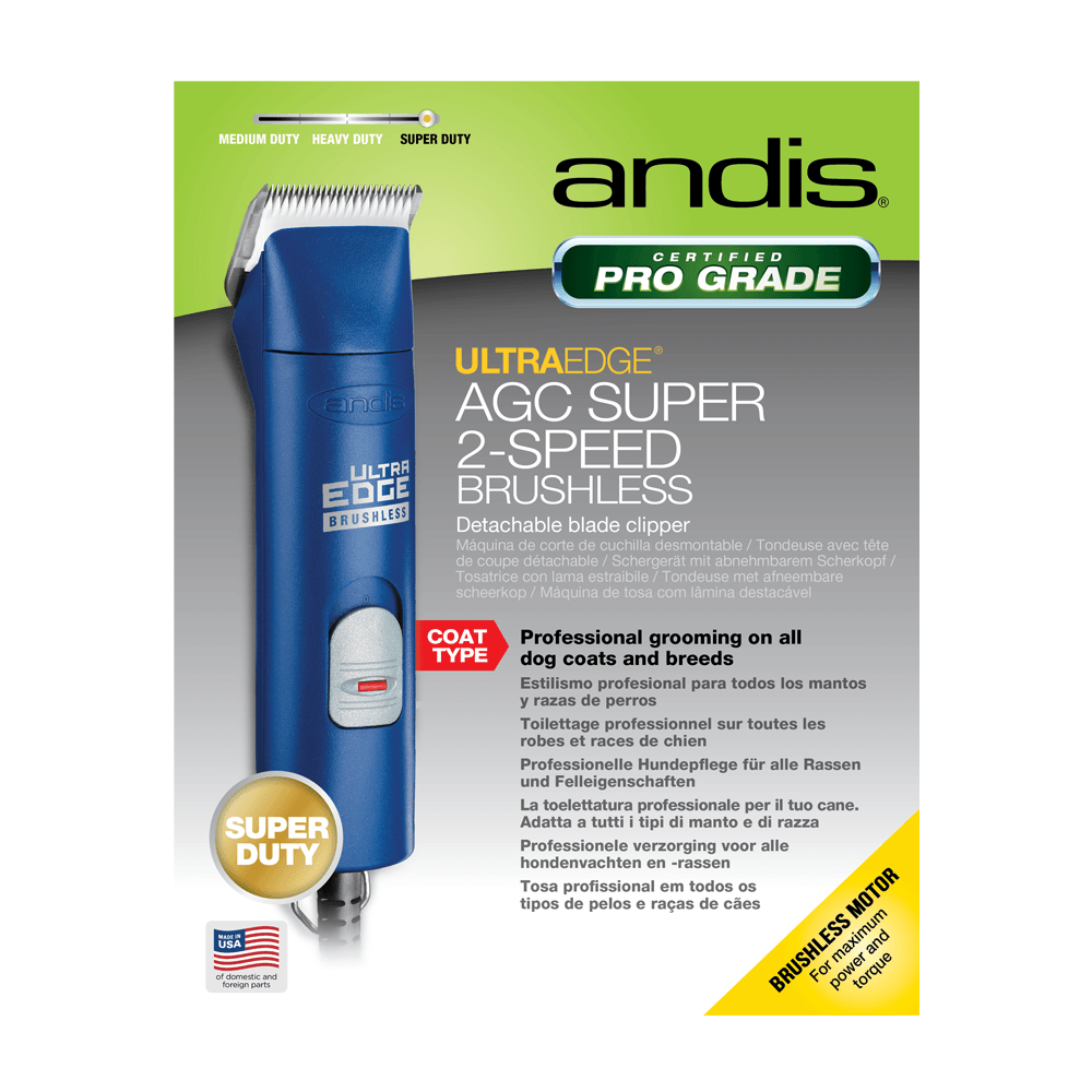 Andis AGC Super 2-Speed CLIPPER SET&CERAMICEDGE 10 BLADE*UK,EU,AUS,ARG ...