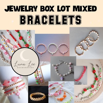 Mixed Lots Jewelry Blind Box NEW Handmade Bracelets Beaded Daisy ...