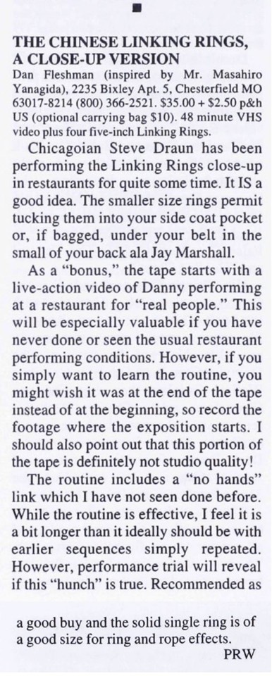 Dan Fleshman CLOSE-UP LINKING RINGS great set for walk-around and ...