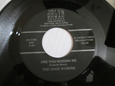 BLUEGRASS 45 RPM RECORD- THE DIXIE RYDERS ARE YOU MISSING ME ON JALYN ...