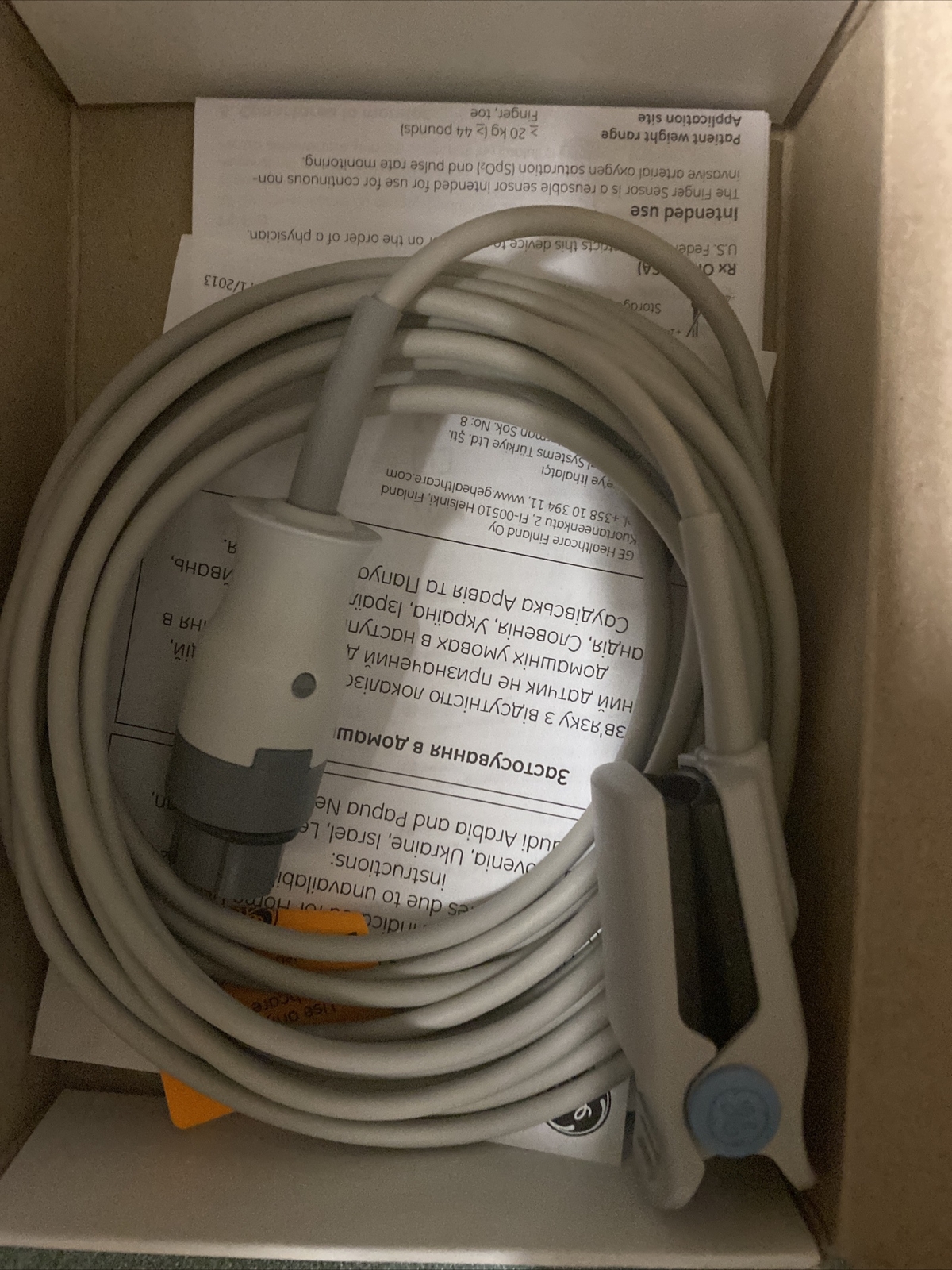 TS-F2-GE TruSignal SpO2 Reusable Finger Sensor 3 | eBay