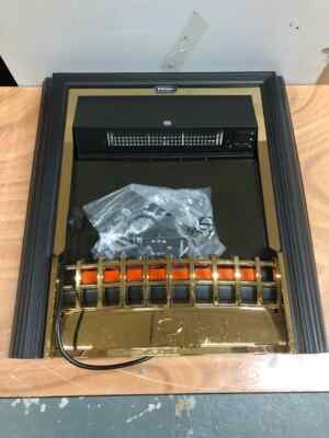 Dimplex CHT20X-BR Cheriton Deluxe Brass 2kW Freestanding Optiflame ...