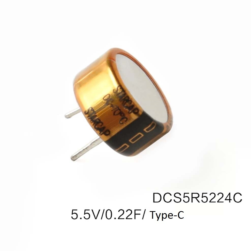 Farad Capacitors 5.5V 0.22F DCS5R5224 Type-C Type-H Type-V Super ...