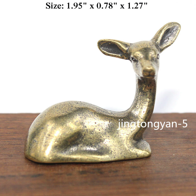 60 Styles Brass Wild Animal Figurines Toys Small Statue Table ...