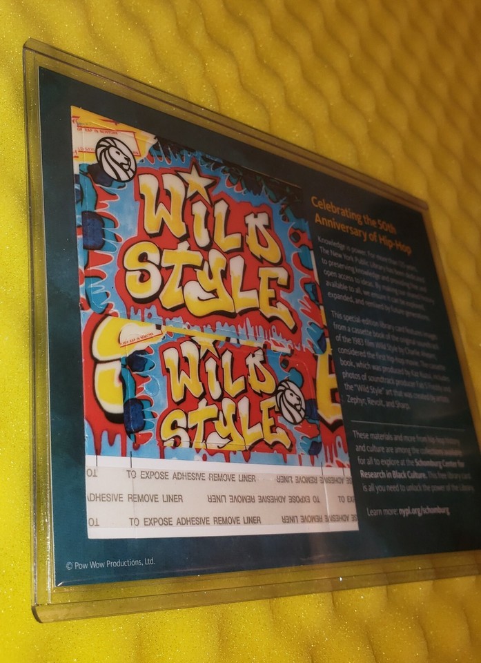 Wild style NYC Library card 50th Anniversary Hip Hop HTF Rap graffiti ...
