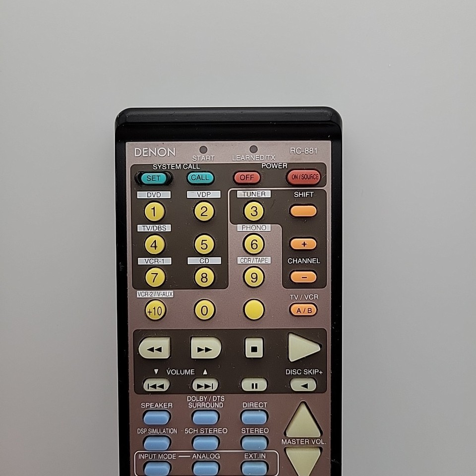 OEM Denon Remote Control Model RC-881 - Tested! Working! | eBay