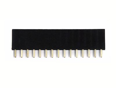 50pc Female Straight Pin Header Pitch 2.54mm 1x15p 1x15 15P RoHS #200 ...