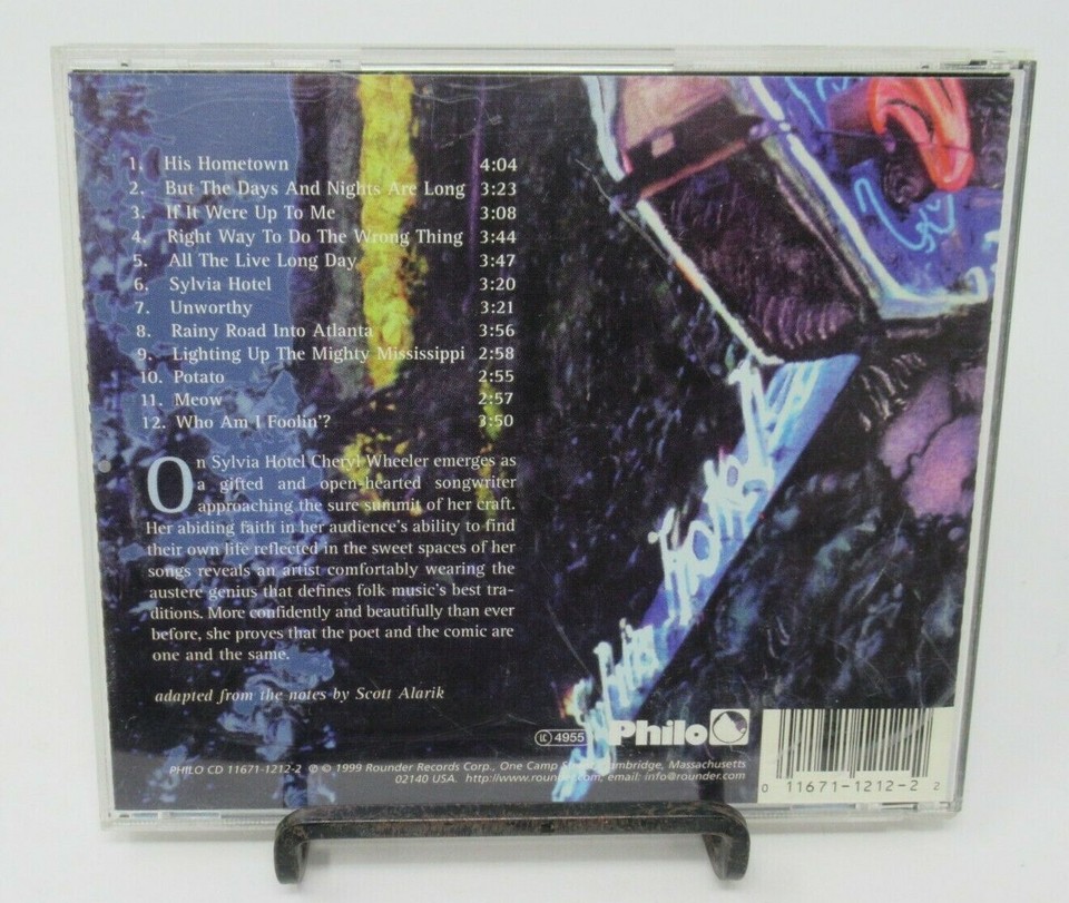 CHERYL WHEELER: SYLVIA HOTEL MUSIC CD, 12 GREAT TRACKS, ROUNDER RECORDS ...