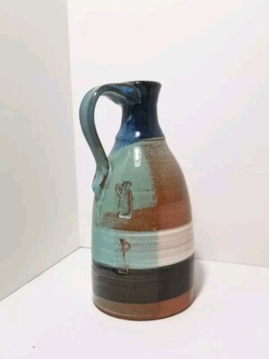 Lee Segal Jug Vase All Fired Up Studio Art Pottery Rhode Island Signed ...