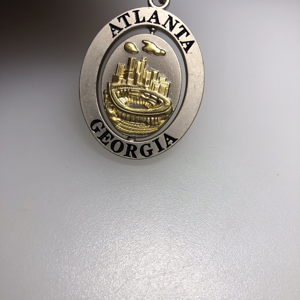 Atlanta Georgia Metal Spinner Keychain Stadium Skyline City Downtown ...