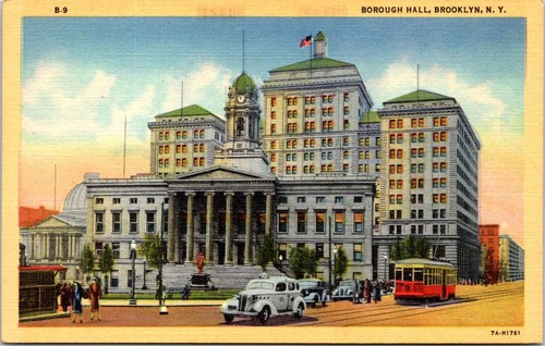 Postcard Brooklyn Borough Hall Building NYC New York B179 | eBay
