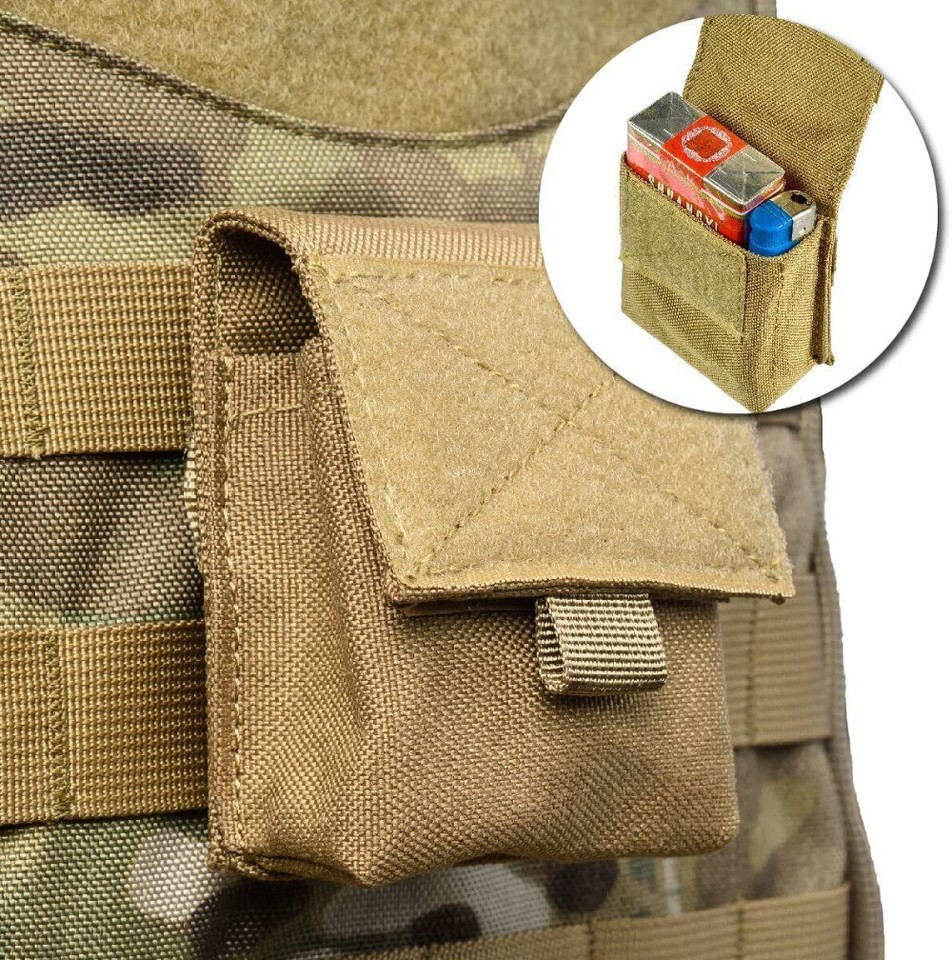 Tactical Mini Belt Pouches Small Battery Case Utility EDC Waist Bags ...