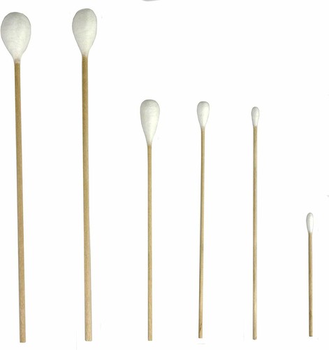 325 PC Industrial Large Cotton Swab Set Tips Assortment of Sizes for ...
