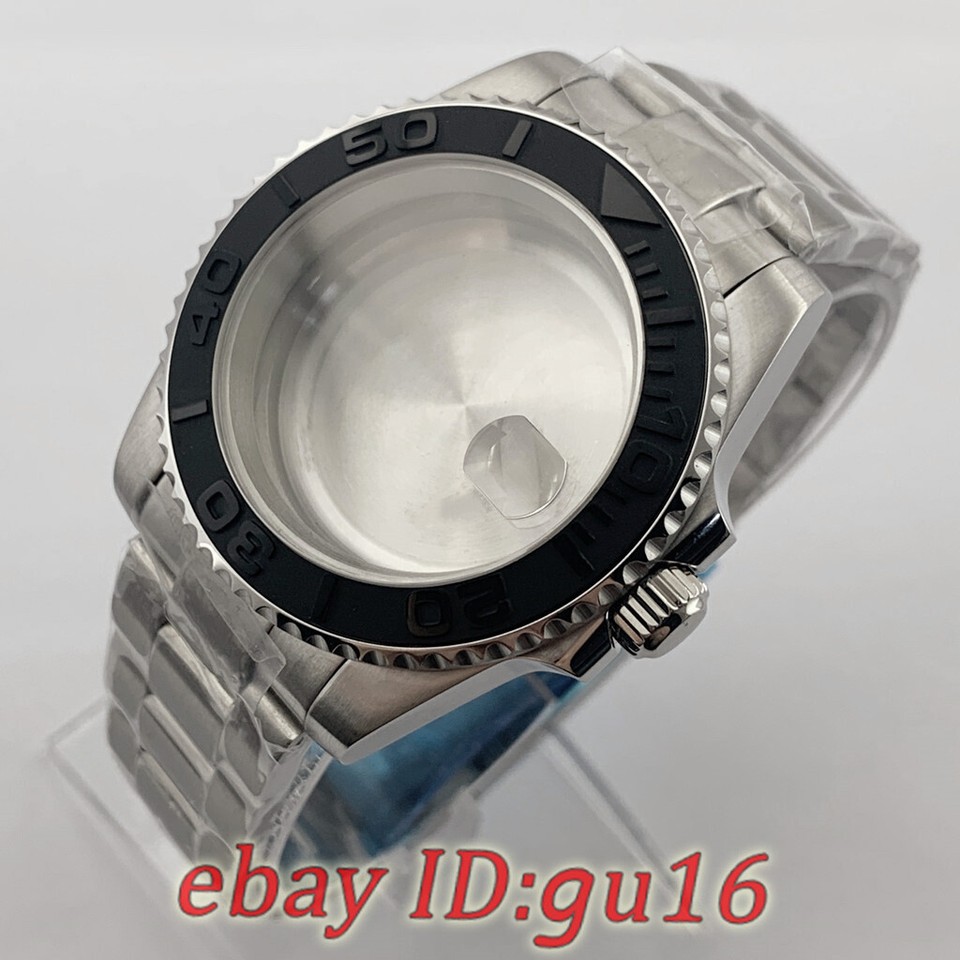40mm White Ceramic bezel Watch Case Fit NH34 NH35 ETA 2824/2836 Miyota ...