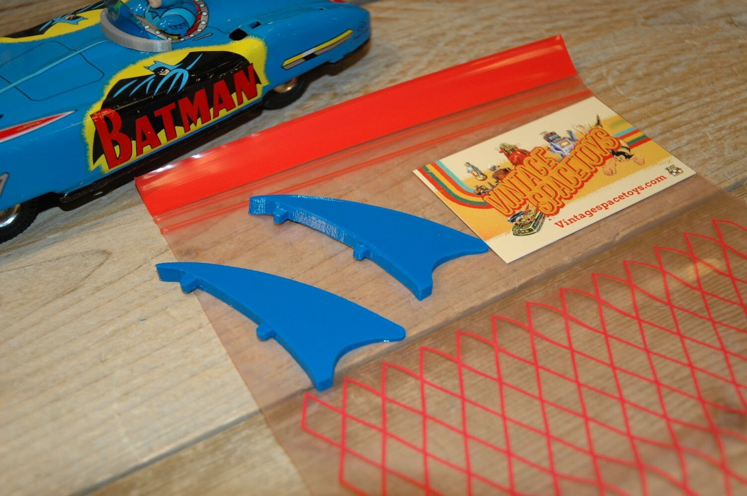 ASC * Batmobile. 3D Printed Wings. Set of 2. VST !! For: Smal Version ...