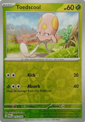 016/182 TOEDSCOOL REVERSE HOLO PARADOX RIFT POKEMON CARD | eBay UK