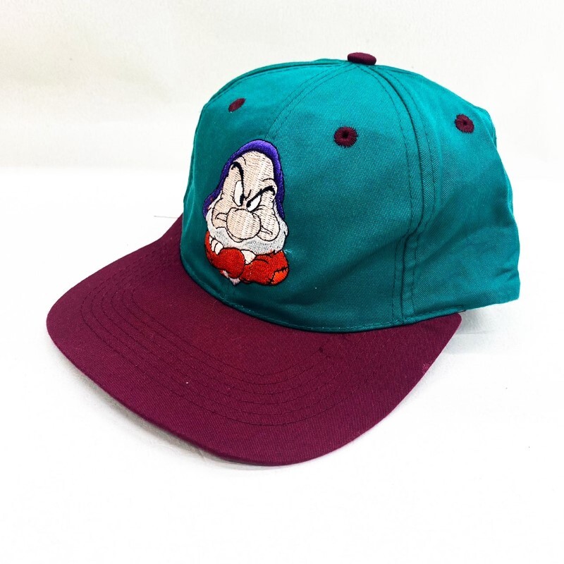 Disney Seven Dwarfs Grumpy Snapback Cap Embroidery Ch… - Gem