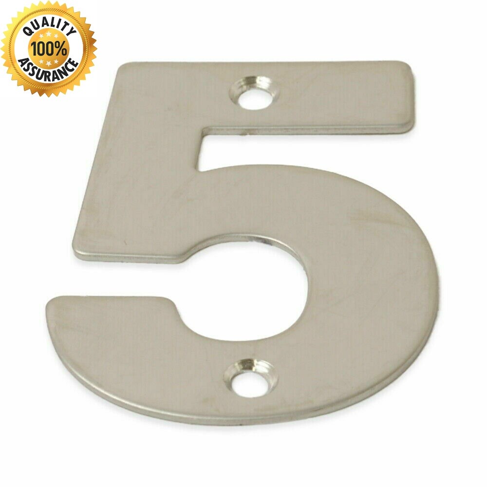 Large Stainless Steel Door Numbers 75mm 3" 150mm 6" Modern House Metal ...