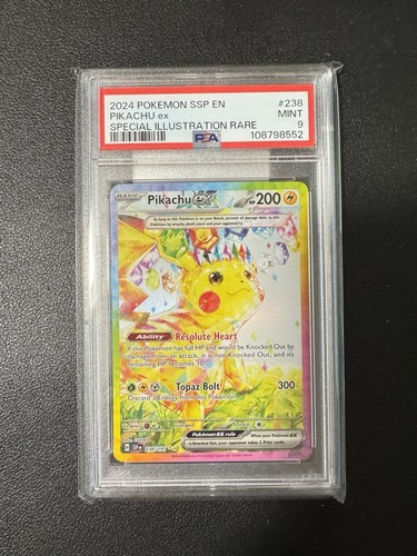 Pikachu ex 238/191 PSA 9 Special Illustration Rare Surging Sparks ...