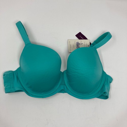 NWT Cacique Bra 36C Cooling French Full Coverage Underwire Teal Blue ...