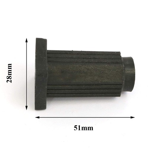 4PCS Plastic Caster Sleeve Square Insert Black Square Caster Socket ...