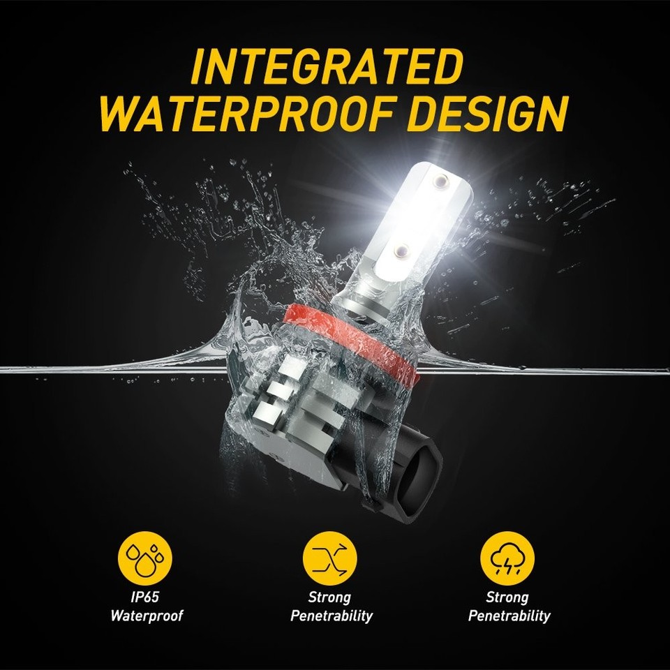 AUXITO H11 LED Headlight Bulbs White Low Beam Conversion 4000LM Super ...