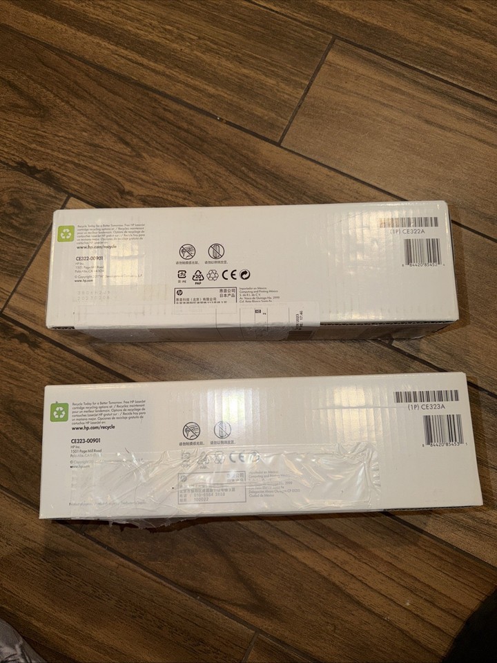 HP Laser jet 128A CE323A Yellow And Magenta Genuine 2 Pack Sealed | eBay