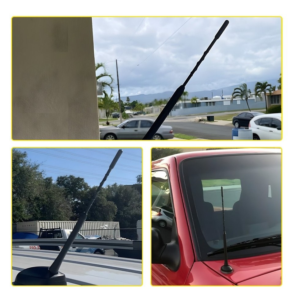 10" Roof Long Whip Mast Antenna Mast Power Amplified AM/FM Radio Roof ...