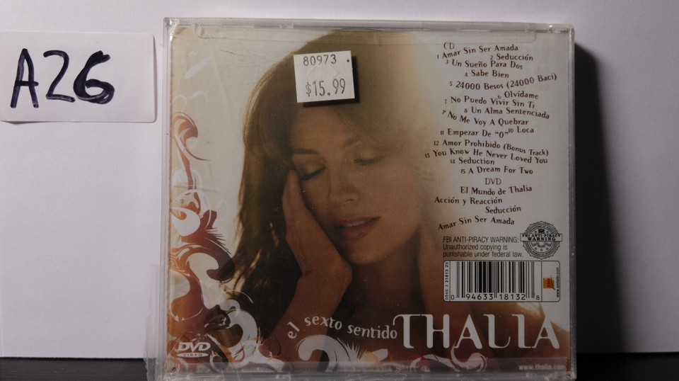 THALIA - EL SEXTO SENTIDO CD+ DVD CD NEW/SEALED A26 | eBay