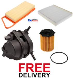 FOR FORD FIESTA MK6 1.4 TDCi OIL AIR FUEL DIESEL POLLEN CABIN FILTER ...