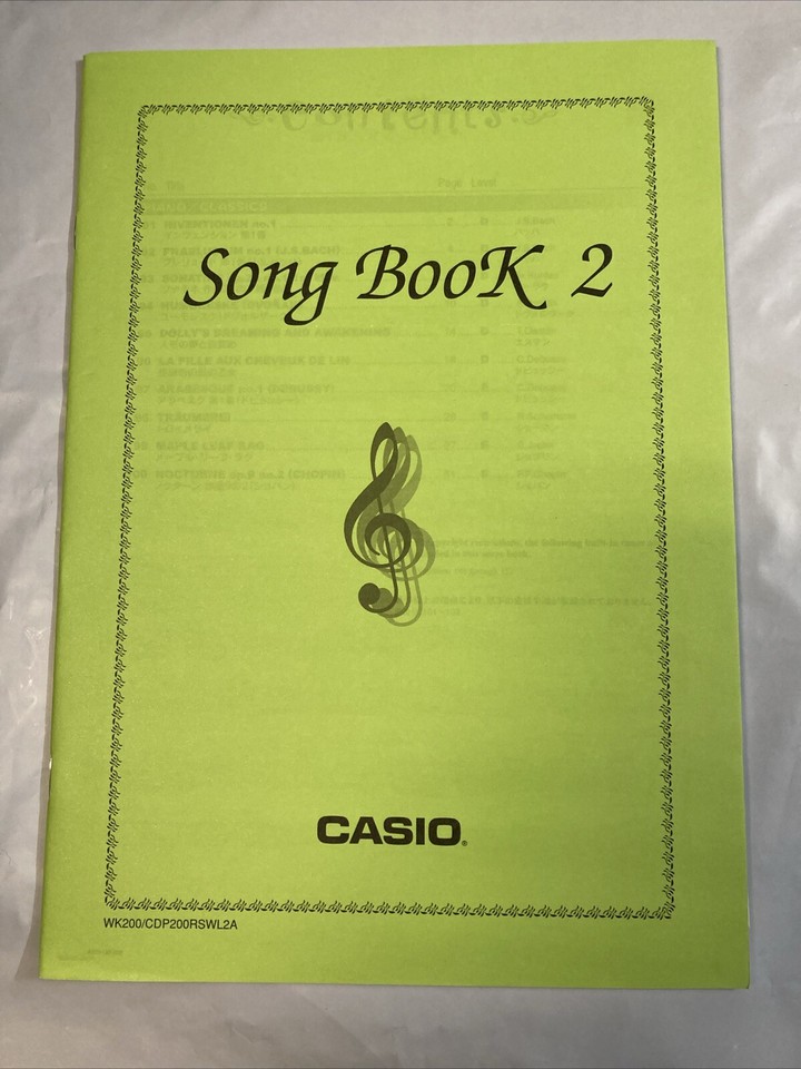 Casio Songbook Music Library Piano Scores Collection & disc | eBay