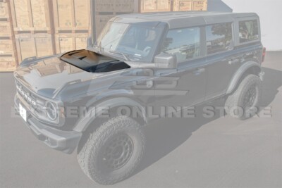 Raptor Style Matte Black Front Hood Bonnet Scoop Cover For 21-Up Ford ...