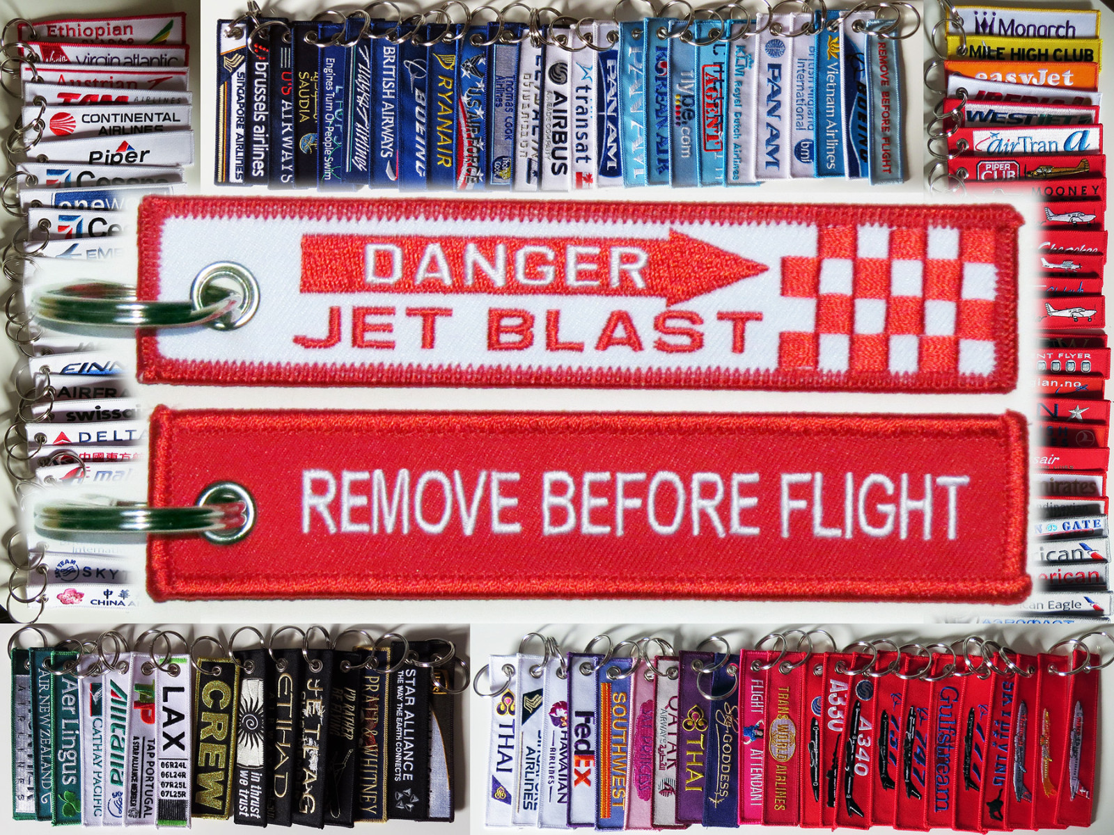 Keyring DANGER JETBLAST Jet Blast tag keychain | eBay