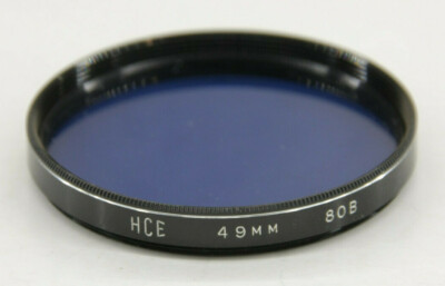 HCE - 49mm Blue 80B Lens Filter - Fair Glass - Used W553 | eBay