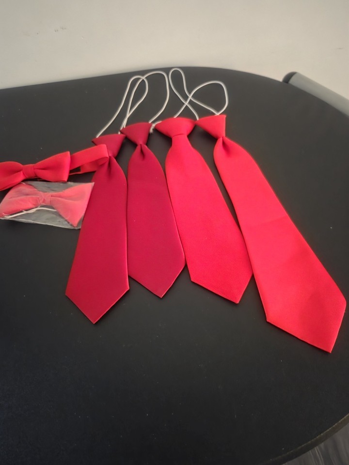 job lot School Uniform / commuion Red Ties & bows | eBay UK